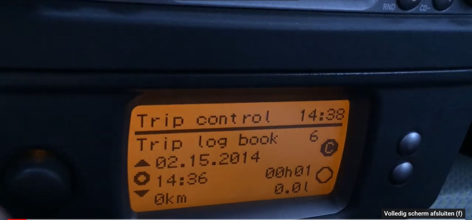 Smart Roadster Trip computer full set including switch panel face & frame