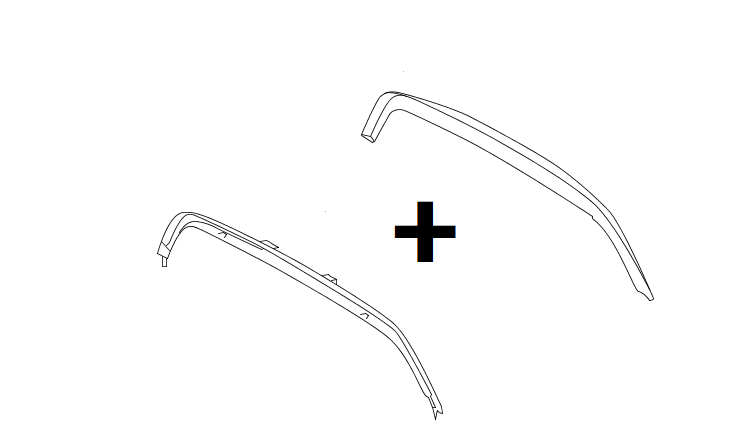 Spoiler roll-over bar inside and outside Smart Roadster Notch