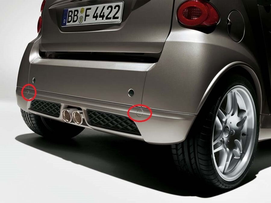 cover black lower bumper OEM smart Fortwo 451Brabus