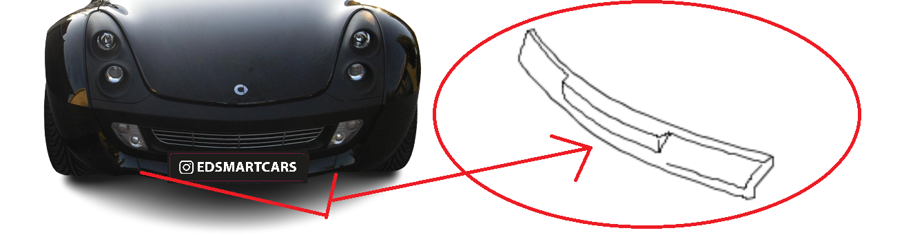 Front lower section spoiler Smart Roadster