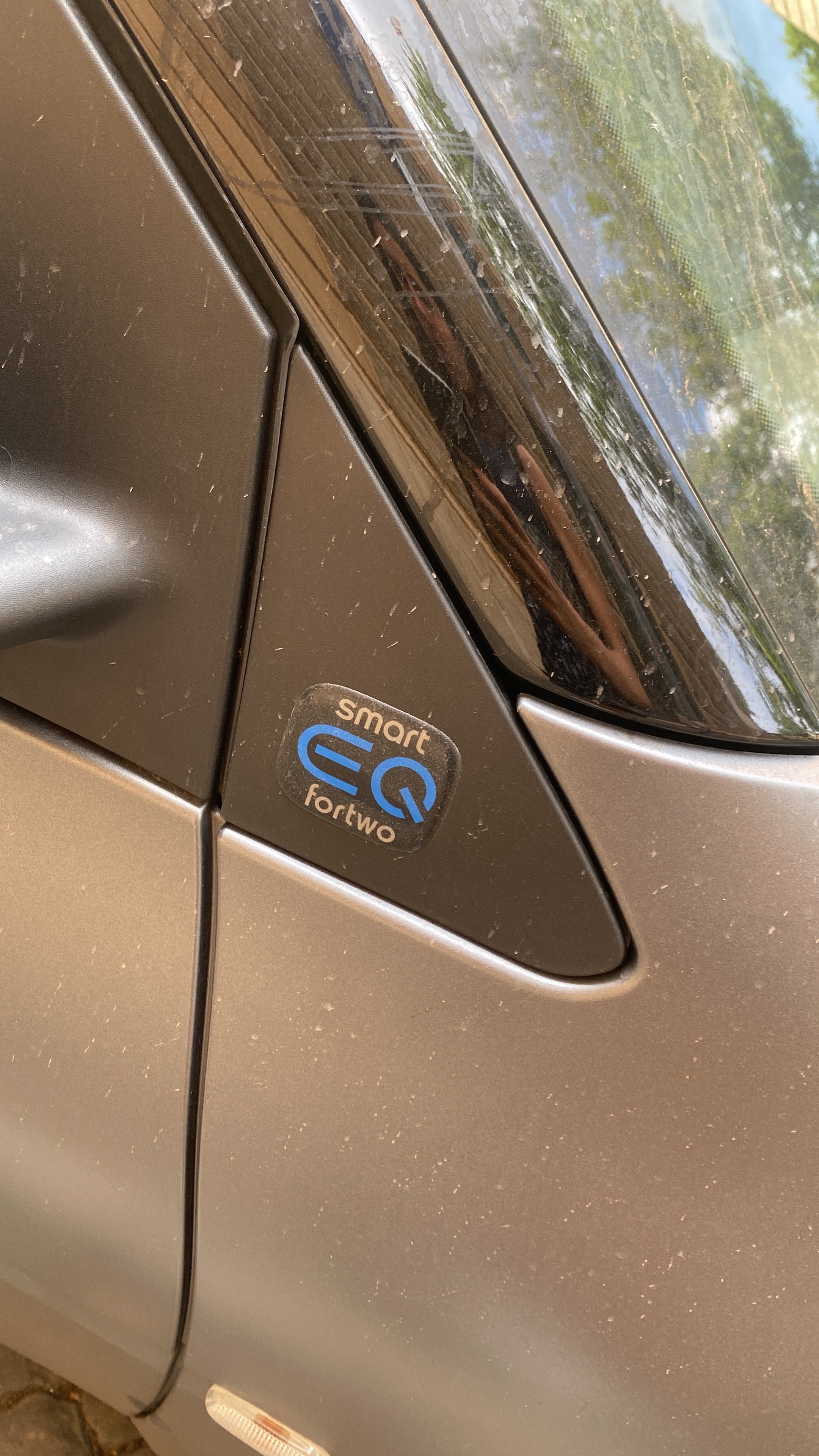 smart EQ Logo / emblem / badge for the mirror triangle of the smart ...