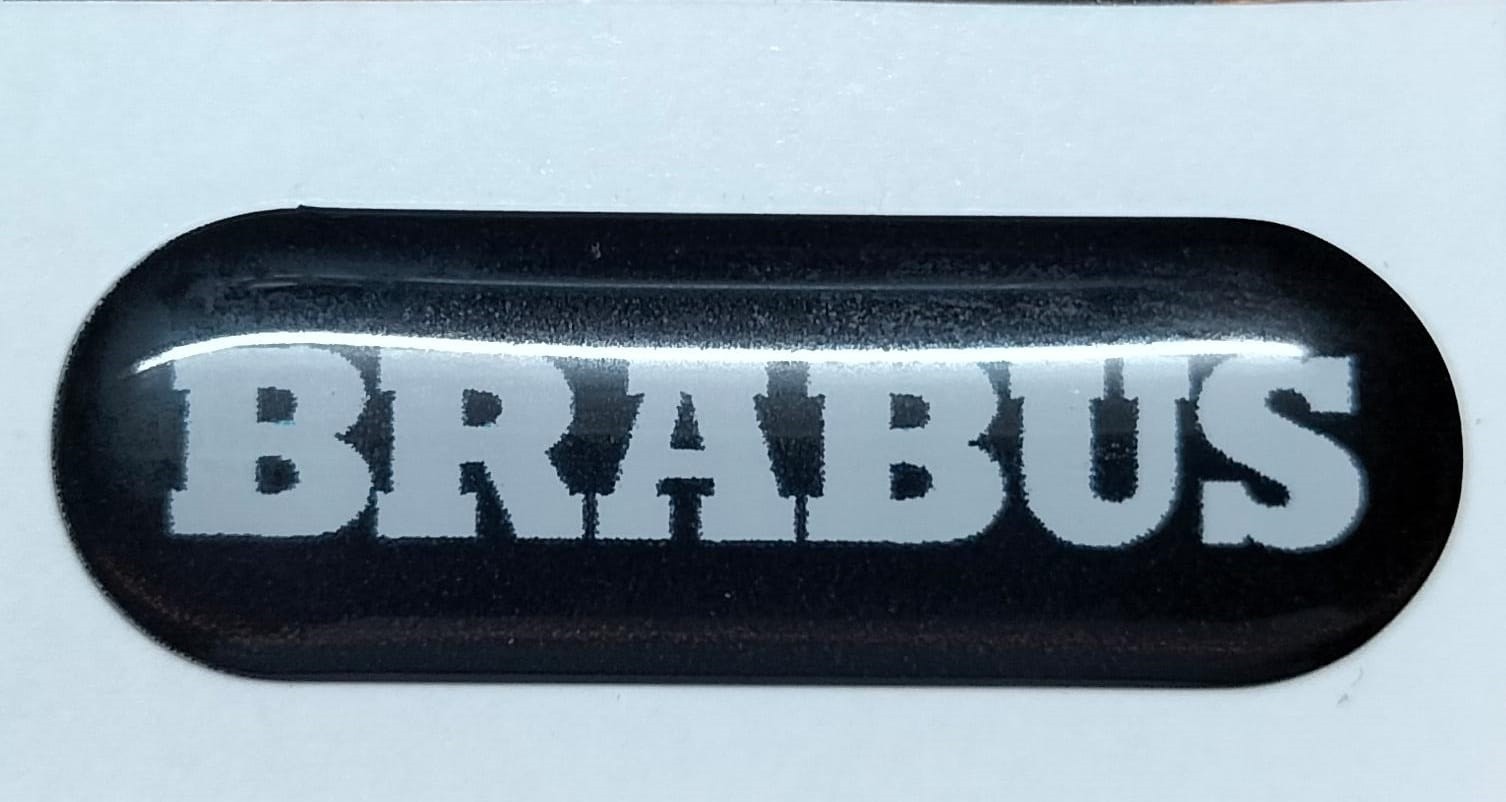 slimme Brabus stuurwiel badge sticker