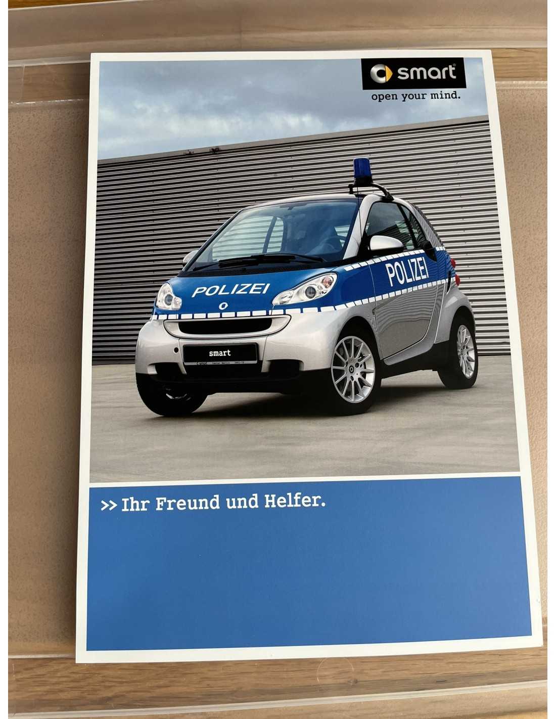 Folleto Smart fortwo 451 Ficha técnica del coche de policía