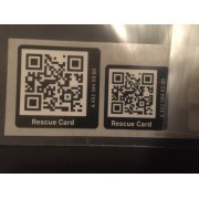 QR code rescue sticker smart roadster coupe 452