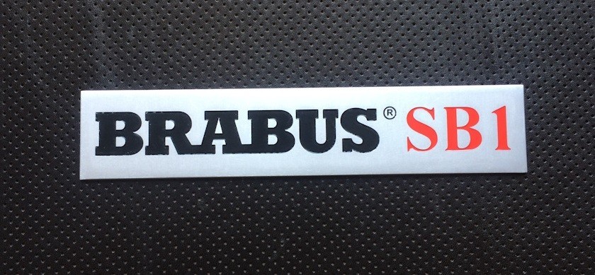 "Brabus SB1" Brabus engine decor plate - for fortwo 450 & roadster 452