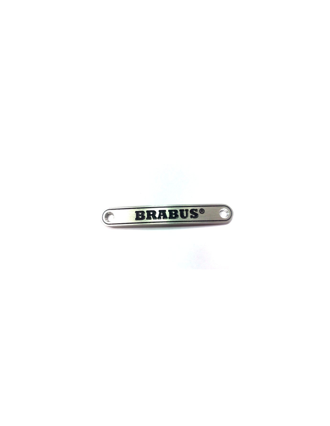 Aluminium Brabus Badge Emblem Decal interieur + 2 schroeven voor montage