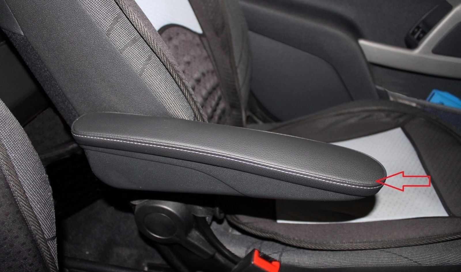 Original Smart FORTWO 451 Mittelarmlehne, schwarz, Linkslenker oder Rechtslenker