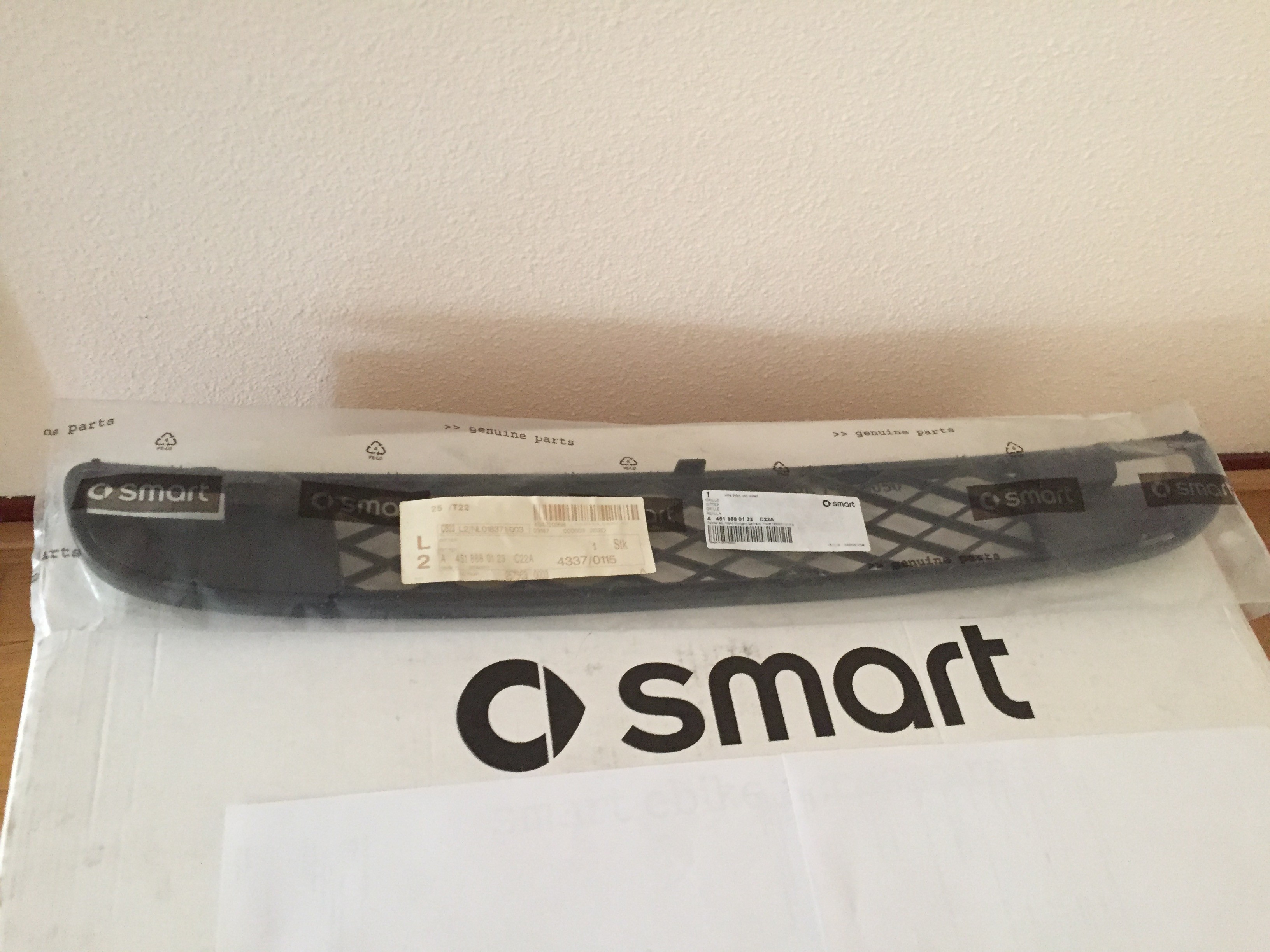 nieuwe Smart ForTwo 451 frontgrille
