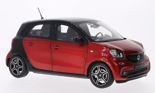NOREV SMART forfour 453 Prime Black/Cadmium Red Modellauto 1:18