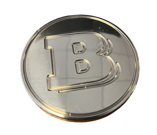 Polished Metal Smart Brabus Wheel Centre Cap Genuine for fortwo 450 ...